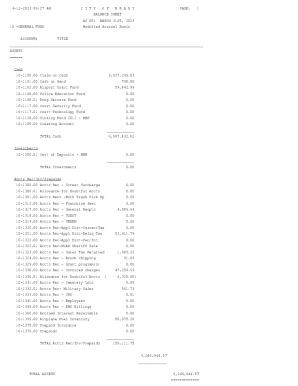 Fillable Online Modified Accrual Basis Balance Sheet - YouTube Fax ...