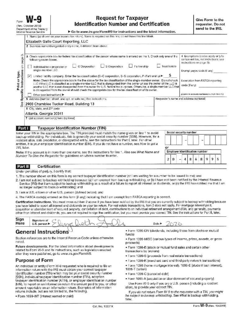 Fillable Online Identification Number and Ceri:ification Fax Email Print - pdfFiller