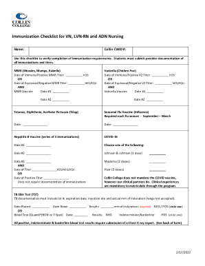 Fillable Online associate degree of nursing application checklist Fax ...