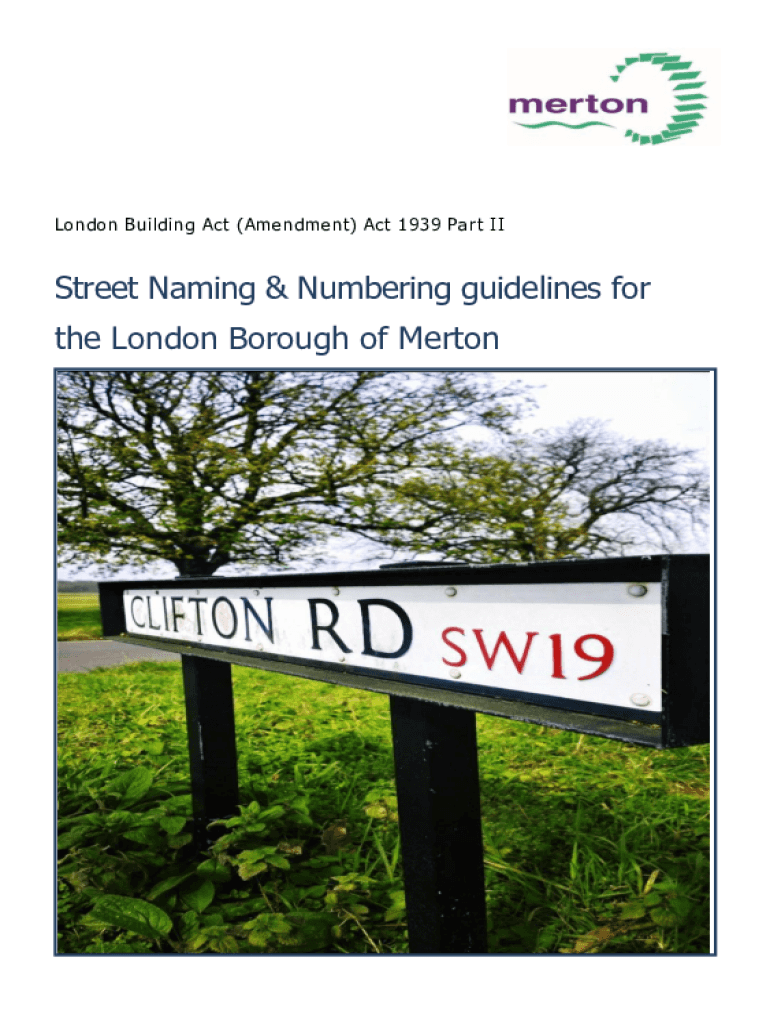 Fillable Online application for naming/numbering of streets/buildings ...