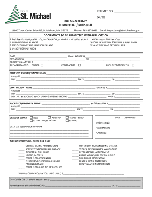 Fillable Online Commercial Building Permit.pub Fax Email Print - pdfFiller