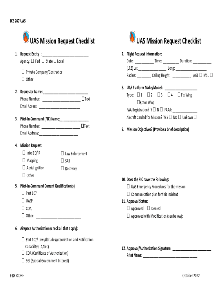 Fillable Online Request to Use Unmanned Aircraft Systems for Filming ...