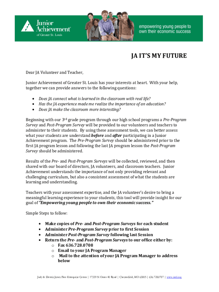 Fillable Online Junior Achievement of Greater St. Louis: Boundless ...