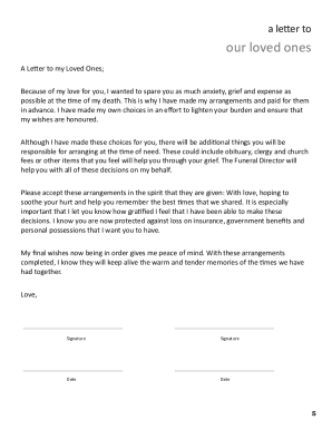 Fillable Online We Wrote the Book on Funeral and Cremation Planning Fax ...