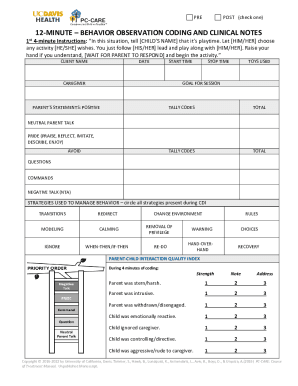Fillable Online PARENT S STATEMENTS: POSITIVE TALLY CODES TOTAL ... Fax Email Print - pdfFiller