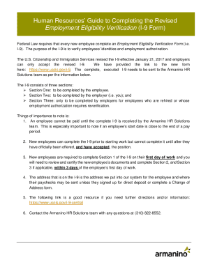 Fillable Online Guide to Completing the Revised Employment Eligibility ...