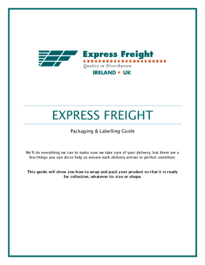 Fillable Online A practical guide for UPS Worldwide Express Freight ...