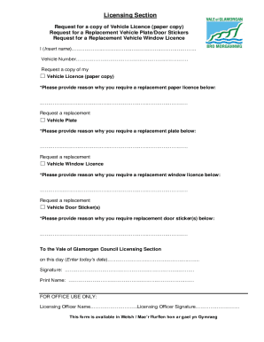 Fillable Online Copy and Replacement Request Form ENG Fax Email Print ...