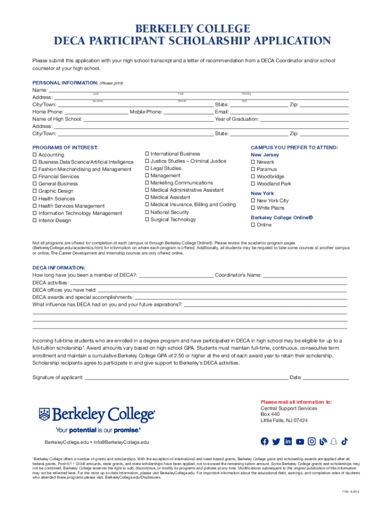Fillable Online College Admissions Department Fax Email Print - pdfFiller