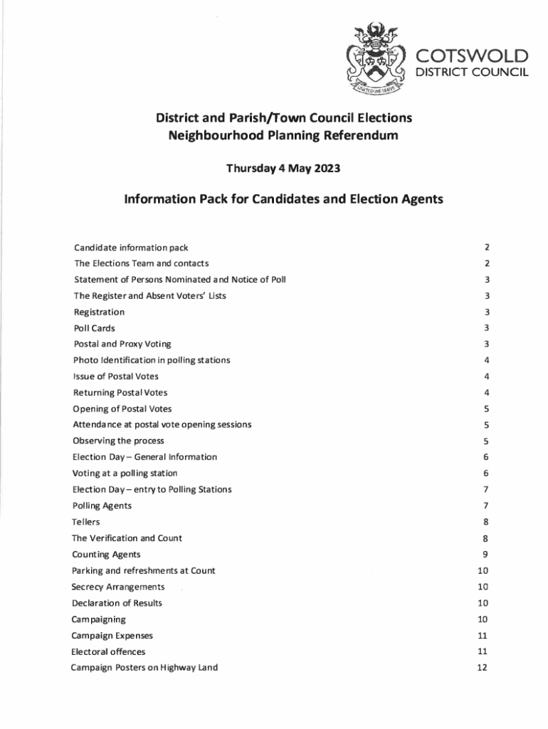 Fillable Online Candidates and Agents Information Pack CDC. Candidates ...