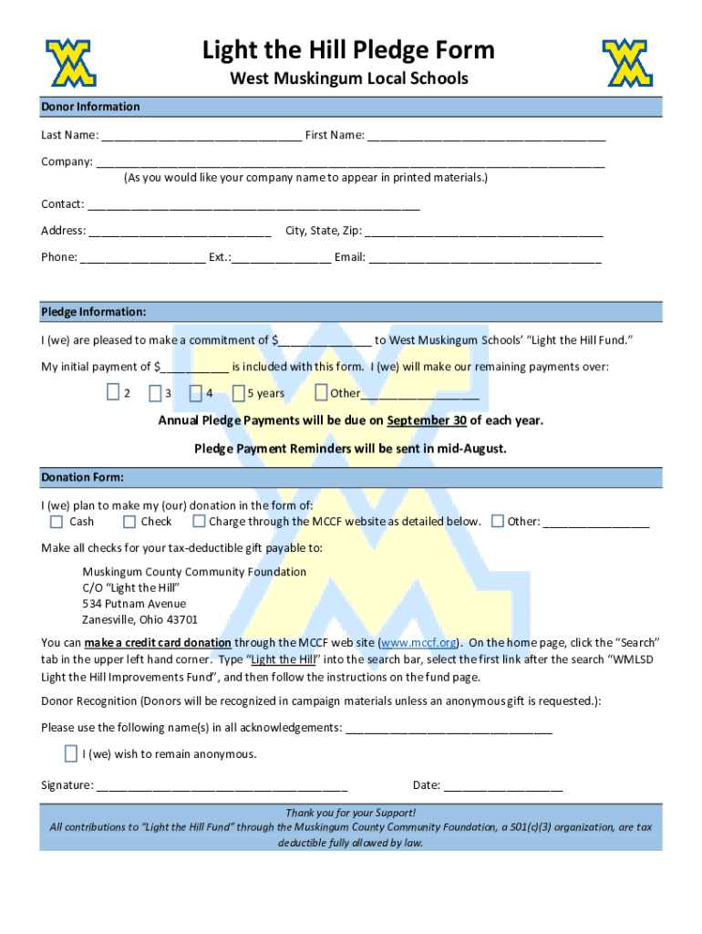 Fillable Online West Muskingum Local Schools: Home Fax Email Print ...