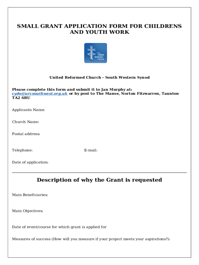 MISSION FUND APPLICATION Doc Template | pdfFiller