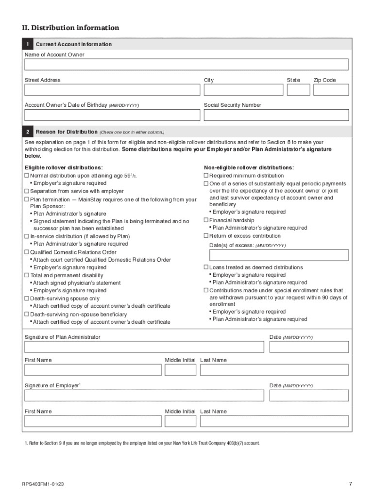 Fillable Online Request a distribution to another company Fax Email ...