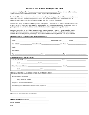 Fillable Online TTEQMS Parental Consent Form Issue 1 Fax Email Print ...