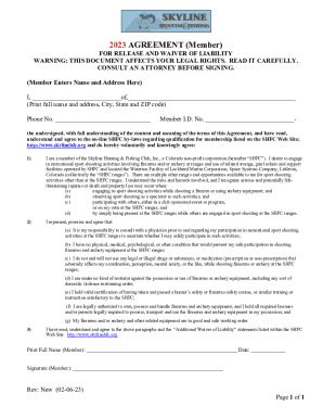 Fillable Online 2023 Liability-Waiver Form (Member) Rev-New Fax Email ...
