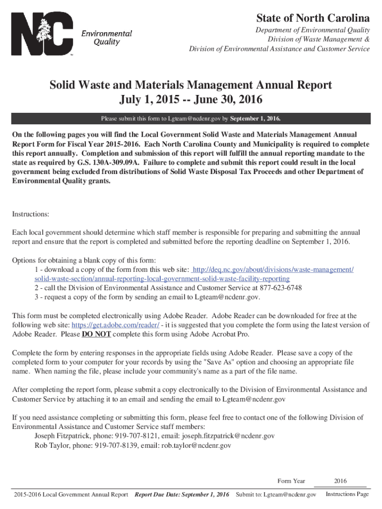 Fillable Online Division of Waste Management - NC DEQ Fax Email Print ...