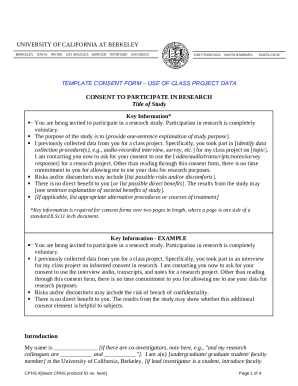 Consent s for UX Research: A Starter Template - cphs berkeley Doc ...