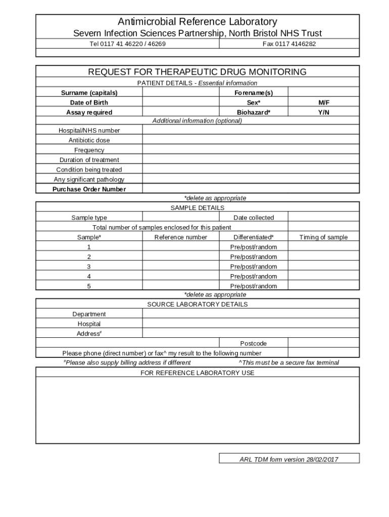 Regional Antimicrobial Reference Laboratory Doc Template | pdfFiller