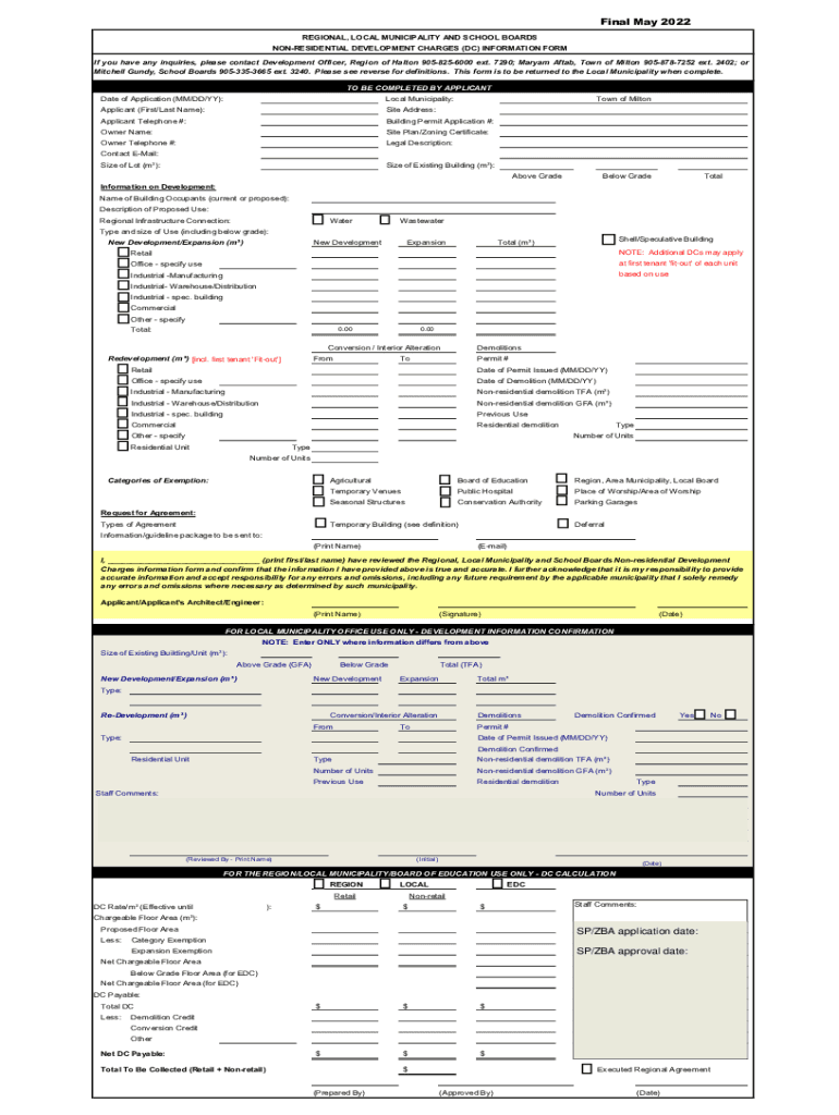Fillable Online Non-Res Accessible DC Form (Milton) FILLABLE Fax Email ...