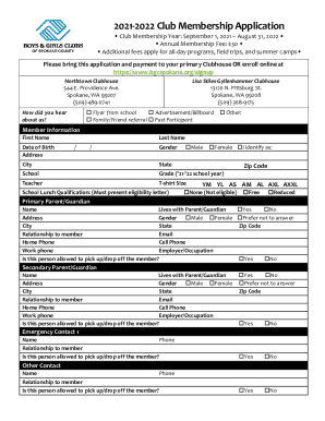 Fillable Online 2122 Membership ApplicationLSG Fax Email Print - pdfFiller