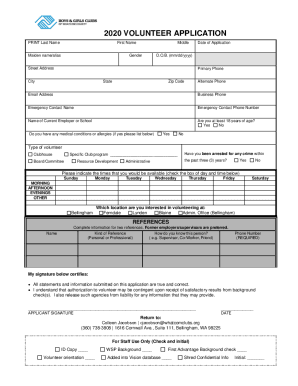 Fillable Online Transport Volunteer Application Form Fax Email Print ...