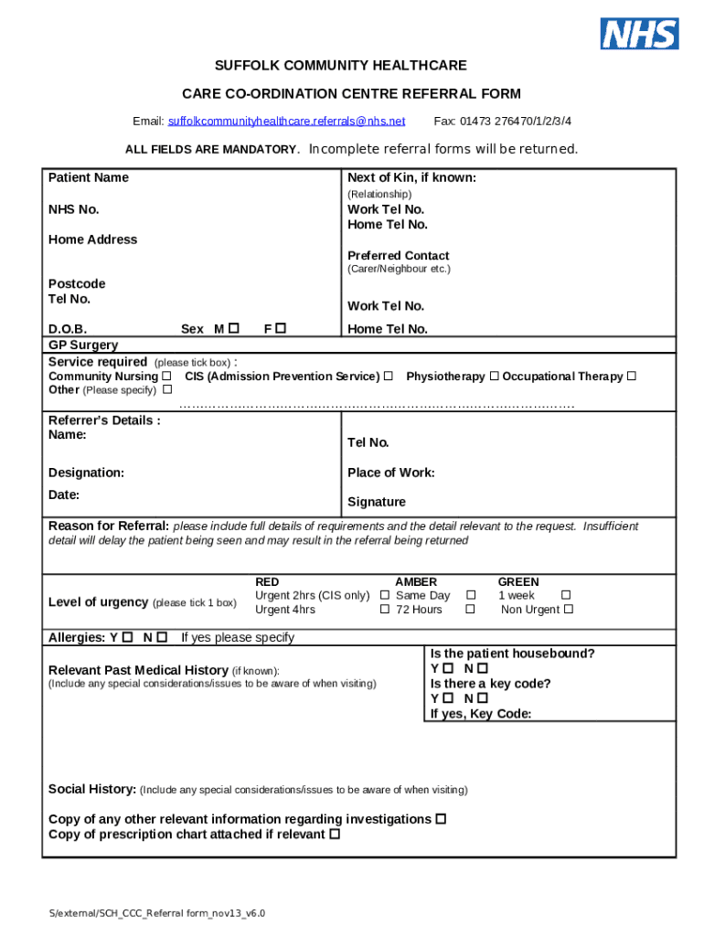 Dementia Crisis Support Referral Doc Template | pdfFiller