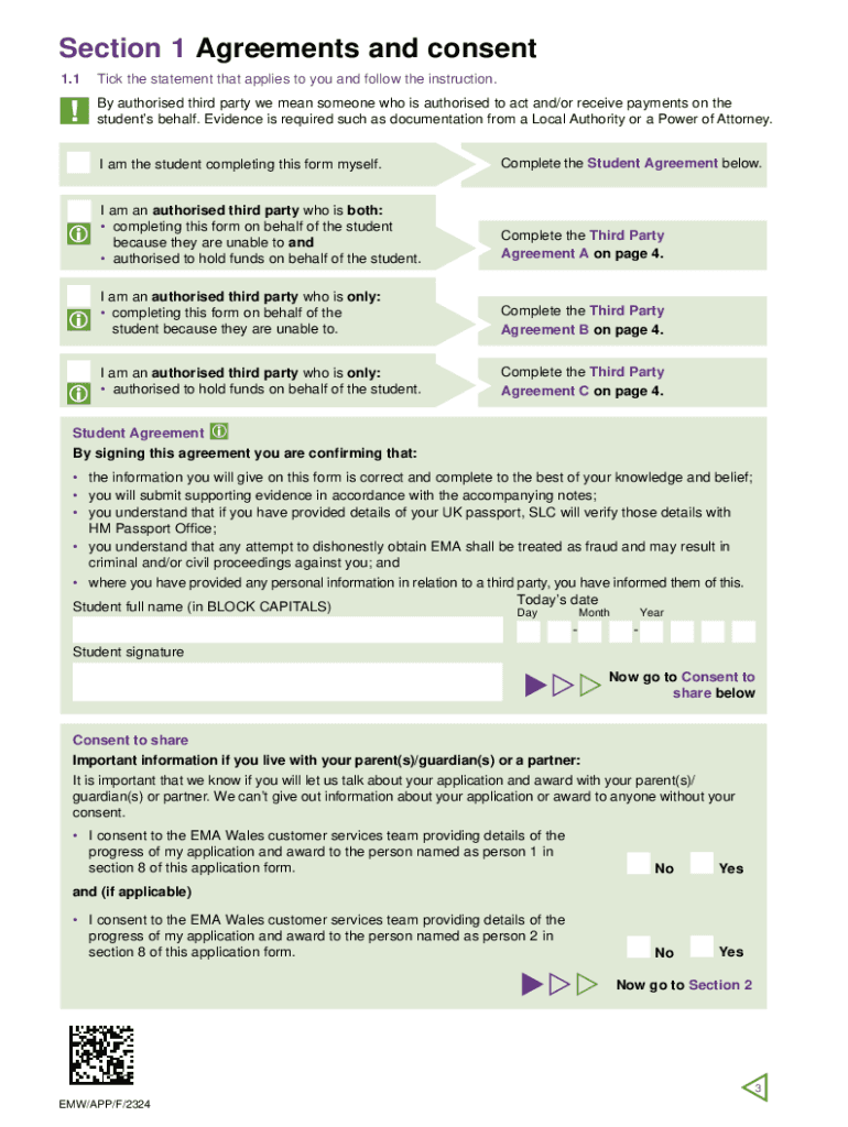 Fillable Online Ema application form 2022/23 northern ireland Fax Email ...