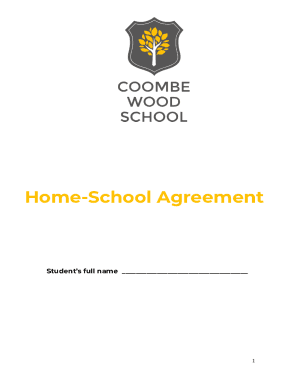 Fillable Online Home-School Agreement Fax Email Print - pdfFiller