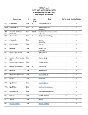 Fillable Online EEO Public File Report KUAT-TV, KUAS-TV, KUAZ(AM), KUAZ ...