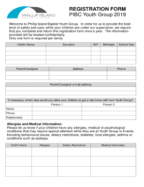 Fillable Online Family Registration Form 20 Fax Email Print - pdfFiller