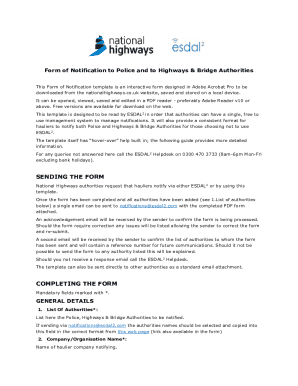 Fillable Online Abnormal load movements application and notification ...