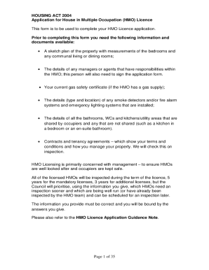 Fillable Online Full HMO licence application form (WORD, 85.9KB) Fax ...