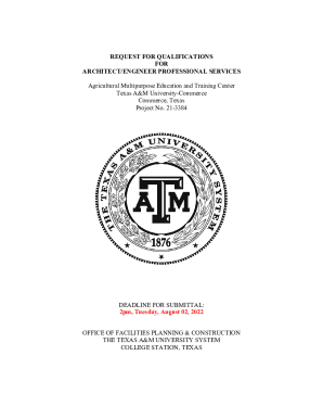 Fillable Online Request for Qualification (RFP) for Engineering/Architectural ... Fax Email ...