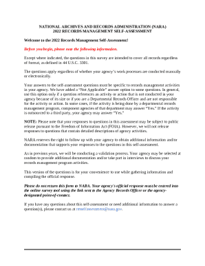 National Archives and Record Administration's (NARA) ... Doc Template ...