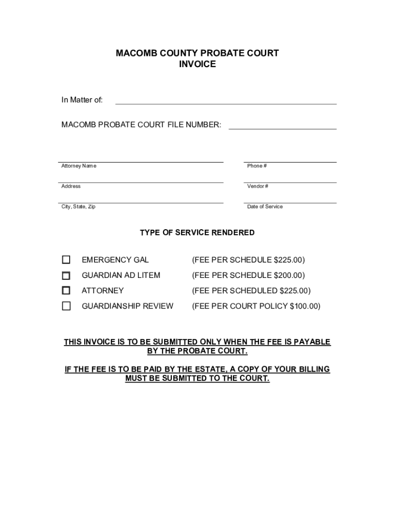 Fillable Online Probate Court - Forms and Estate Packets Fax Email ...