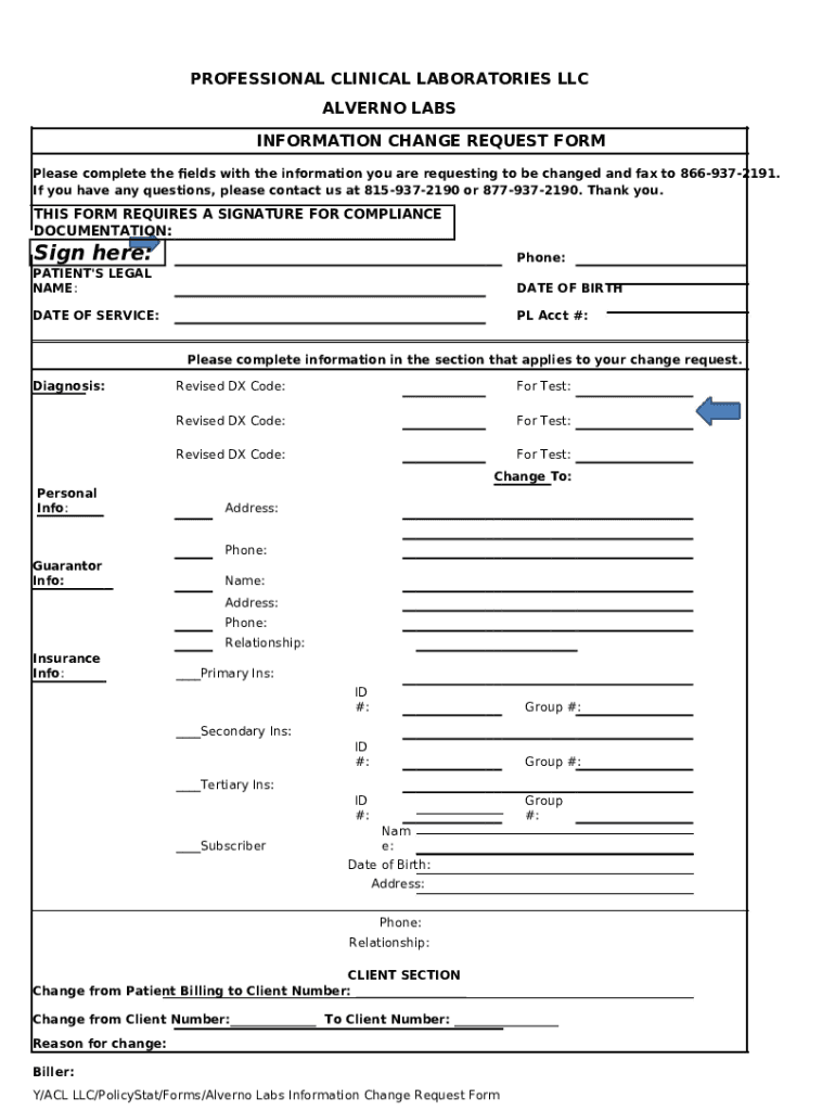 Ination Change Request Doc Template | pdfFiller