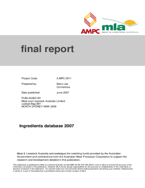 Fillable Online MLA BEEF SHEET 2 - Meat & Livestock Australia Fax Email ...