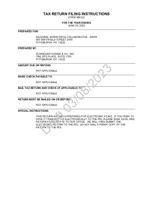 Fillable Online Regional Workforce Collaborative Form 990 filing for ...