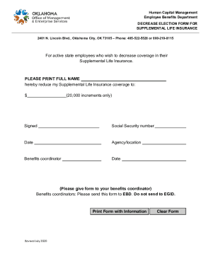 Fillable Online 2023 Employee Benefits Department State Employee ...