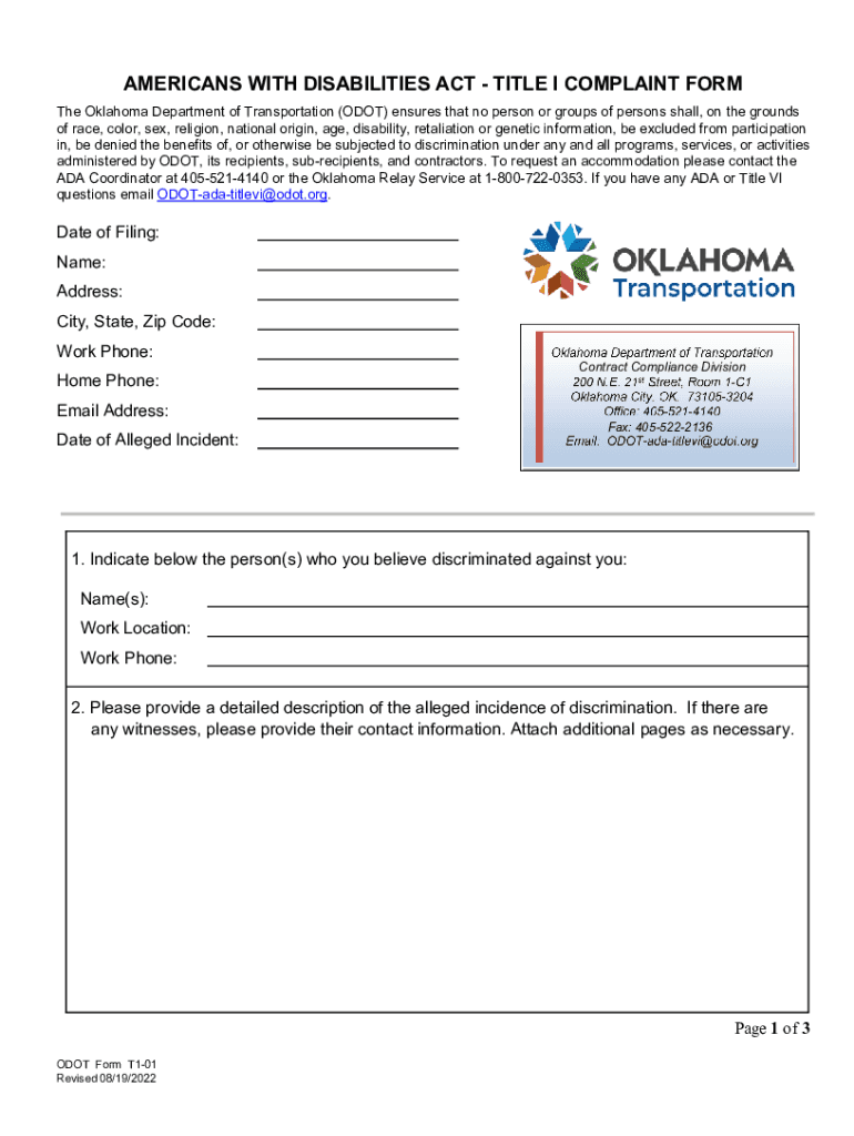 Fillable Online title vi complaint form - Customer Satisfaction Survey ...