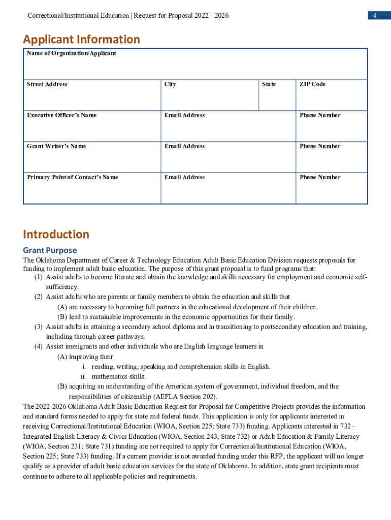 Fillable Online rfp-application-correctional-institutional-education ...