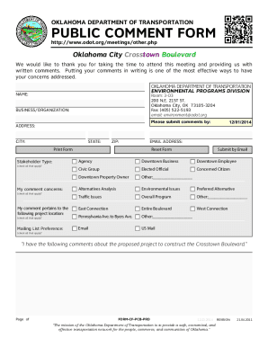 Fillable Online HANDOUT English - Oklahoma Department of Transportation Fax Email Print - pdfFiller
