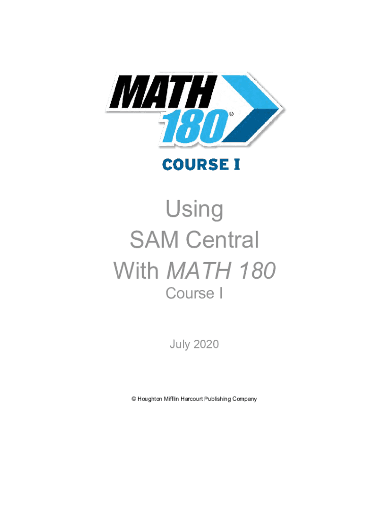 Fillable Online Using SAM Central with MATH 180 Course I Fax Email ...