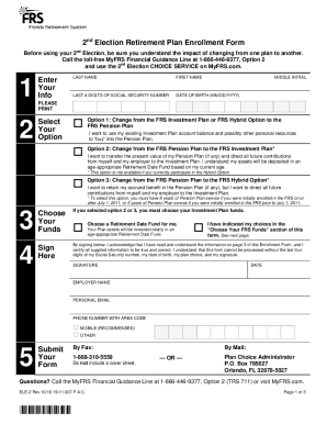 Fillable Online Elected Officers' Class Retirement Plan Enrollment Form ...