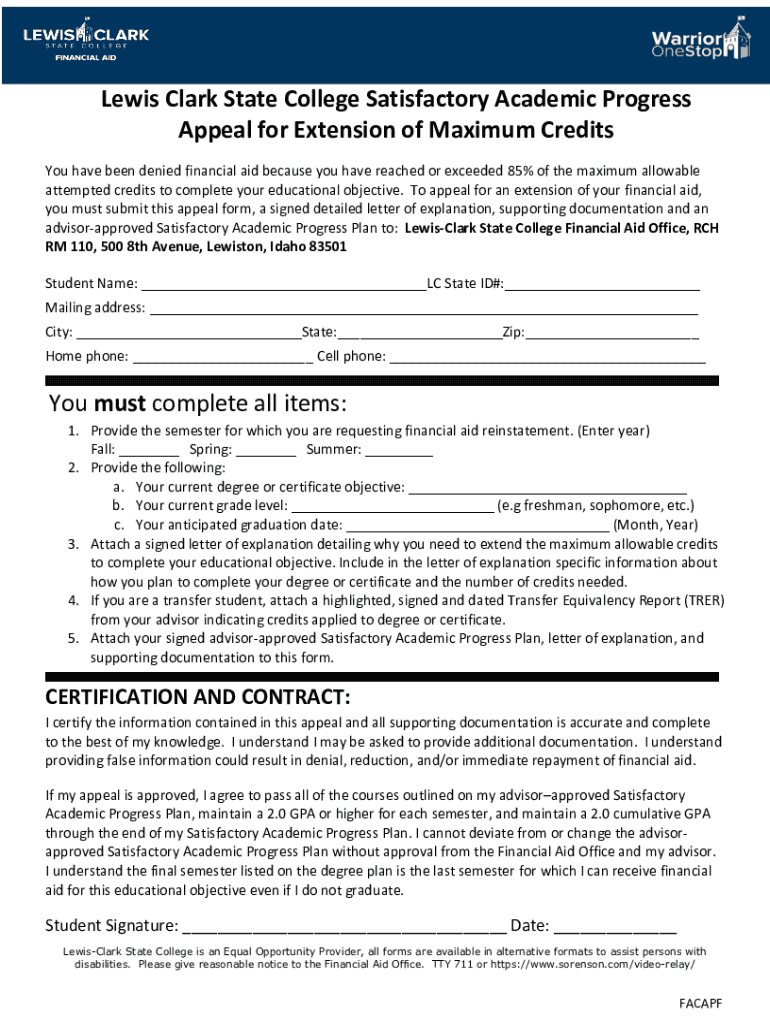 Fillable Online FOR AN EXTENSION OF MAXIMUM CREDITS Fax Email Print - pdfFiller