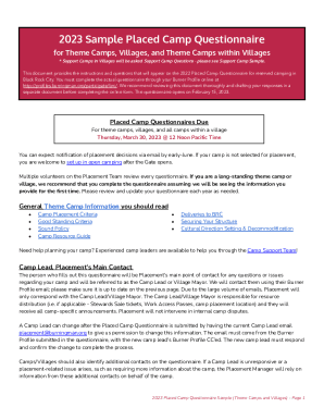 Fillable Online Camp Evaluation Form Template Fax Email Print - pdfFiller