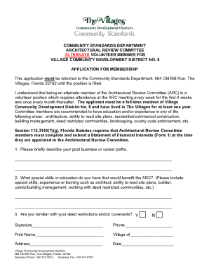 Fillable Online ARC application for Alternate Fax Email Print - pdfFiller