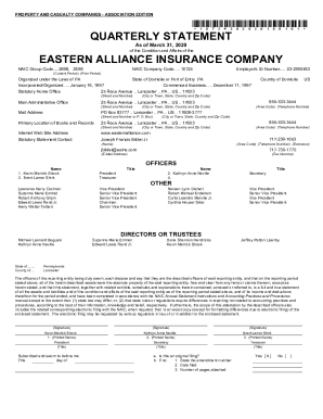 Fillable Online Eastern Alliance Insurance Company Fax Email Print ...