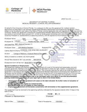 Fillable Online med ucf Sample Contract - UCF College of Medicine Fax ...