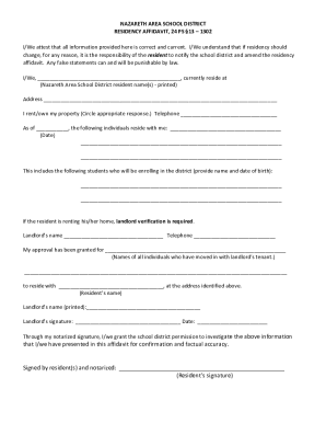 Fillable Online Affidavit Form Fax Email Print - pdfFiller